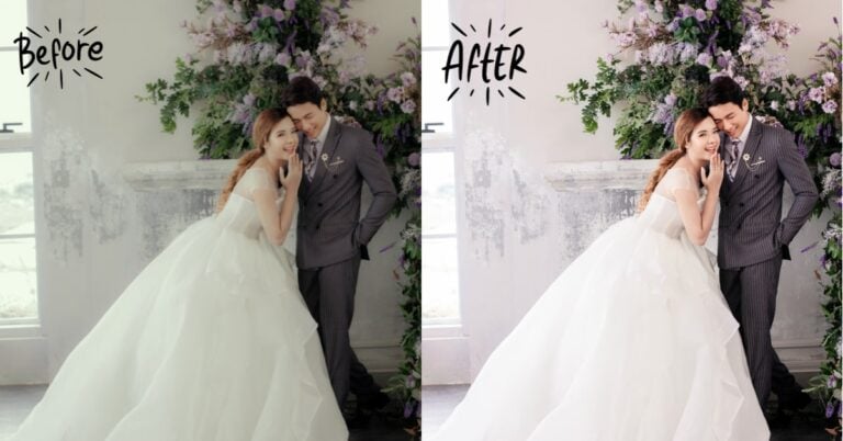 Before and After Transformations in Wedding Photography - Retouching Labs